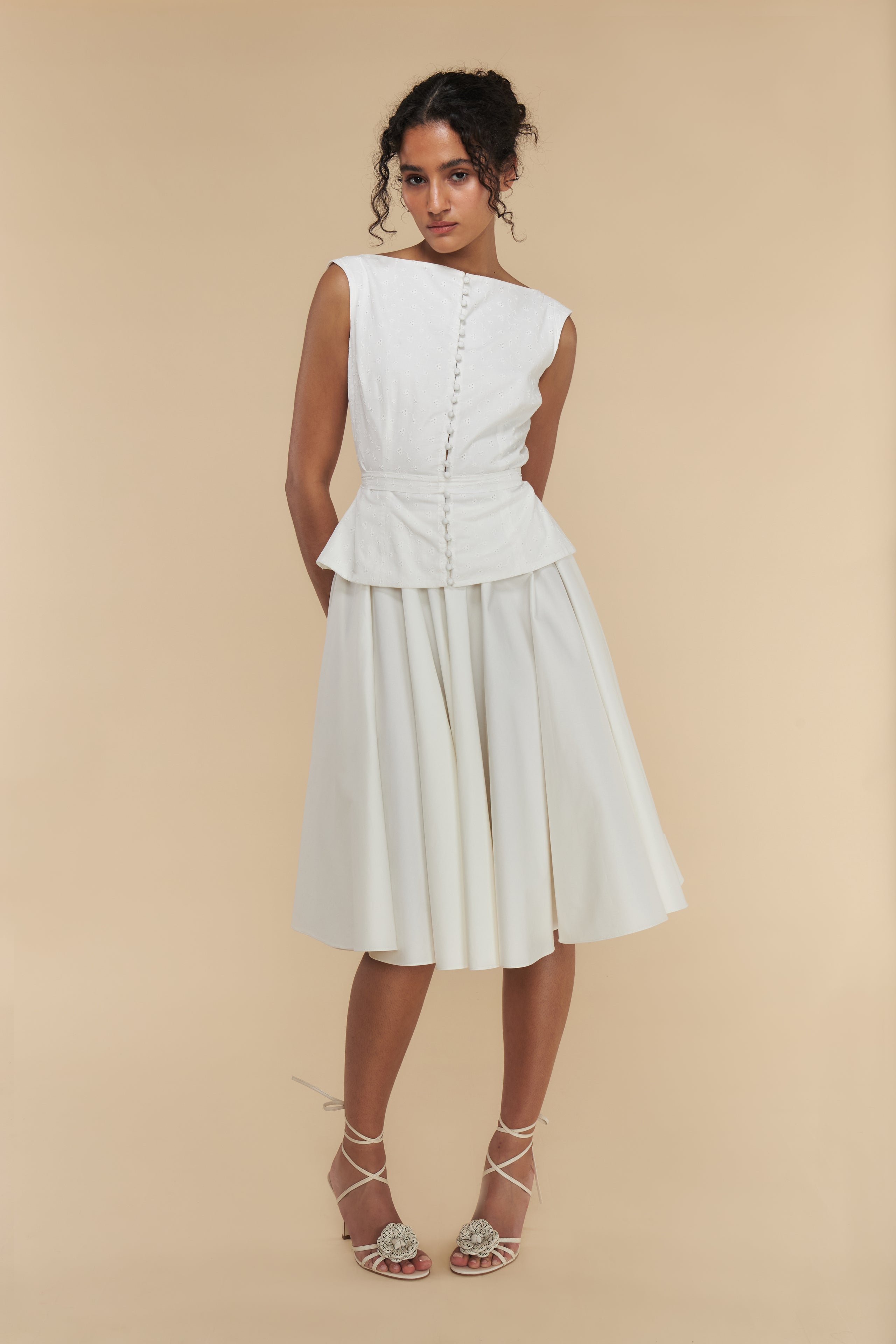 Boatneck Eyelet Top – Mirror Palais