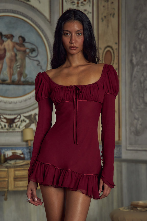 Fair Verona Micro Dress Sangre - Mirror Palais